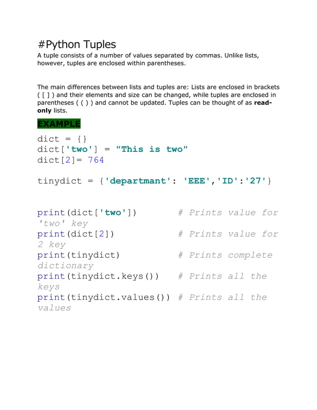 Python :variable types | PDF | Programming Languages | Computing