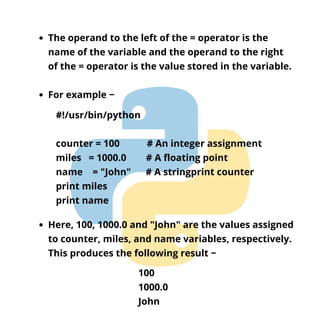 Python - variable types | PDF