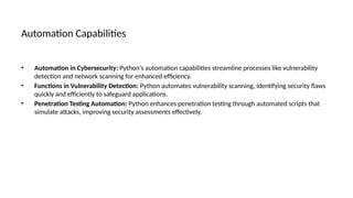 Python vs. Other Languages: Why It Reigns Supreme in Cybersecurity? | PPT