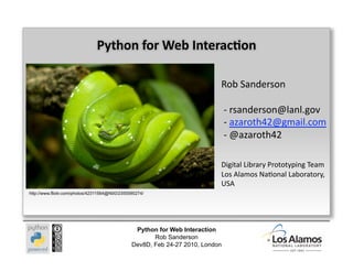 Python Web Interaction | PDF