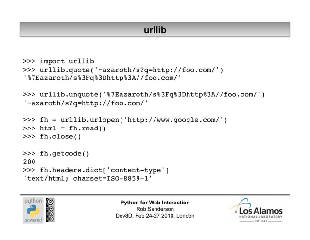 Python Web Interaction | PDF