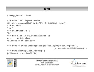 Python Web Interaction | PDF