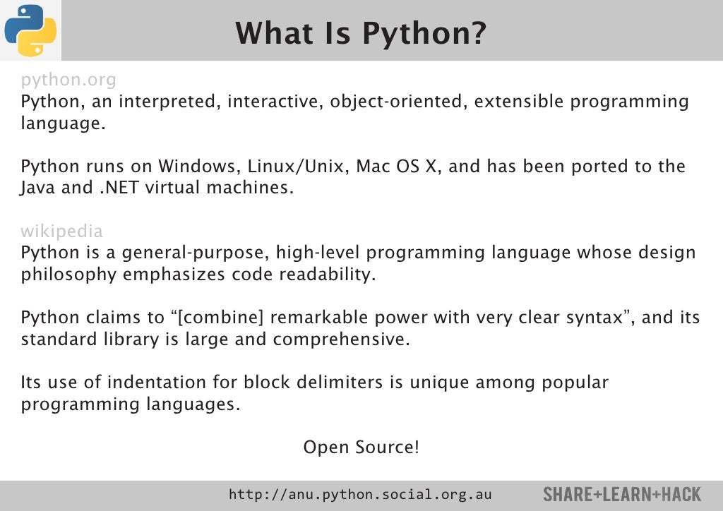 Welcome to Python