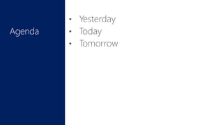 Python-Yesterday Today Tomorrow(What's new?) | PPTX