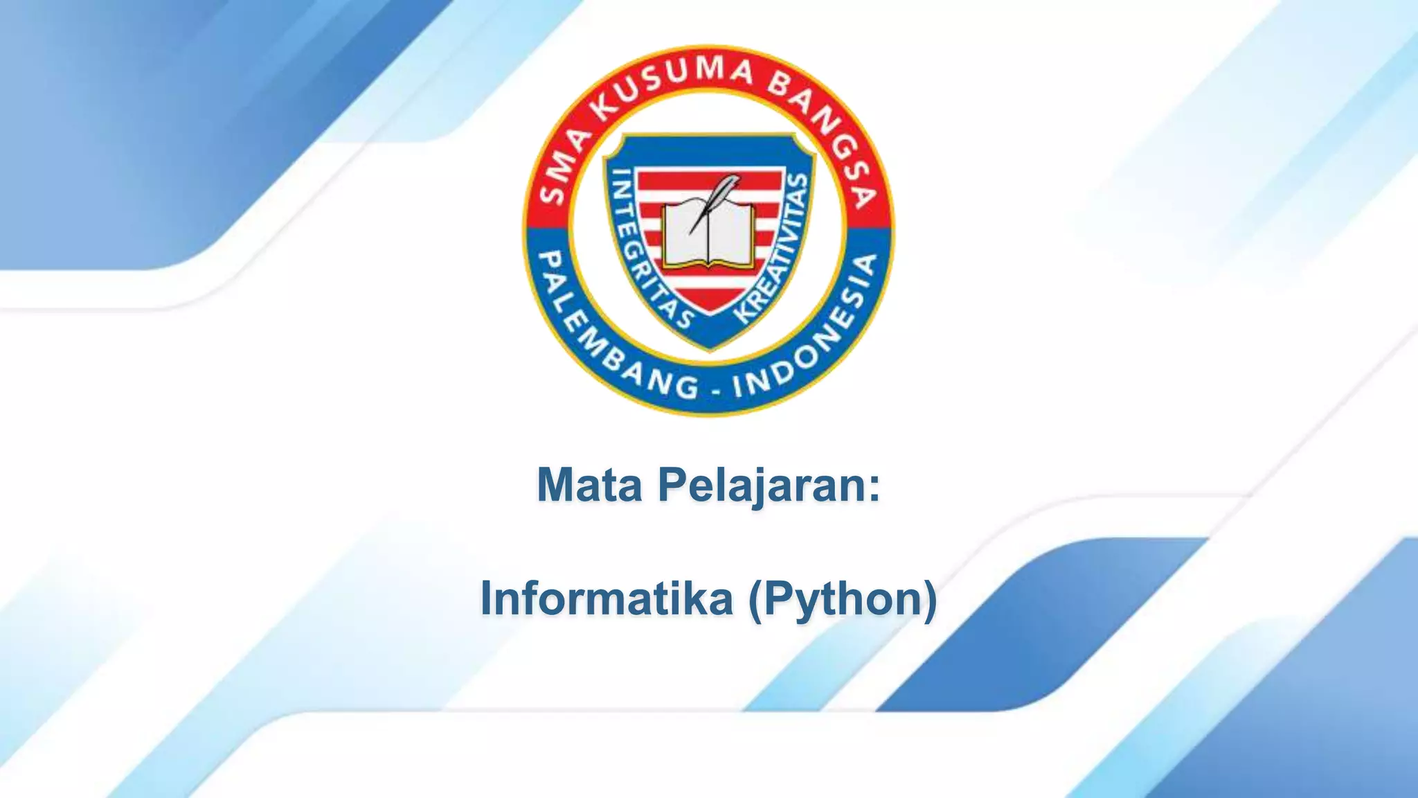 Python 01 (pengenalan+print).pptx | Programming Languages | Computing