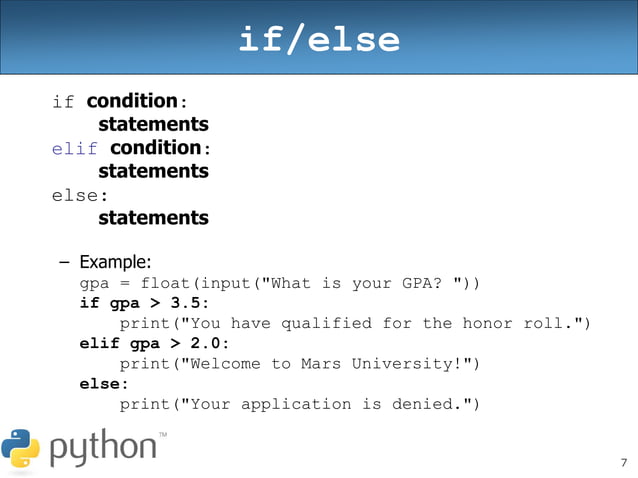 Python 04-ifelse-return-input-strings.pptx | Free Download