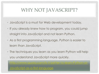 Learning Python | PPTX