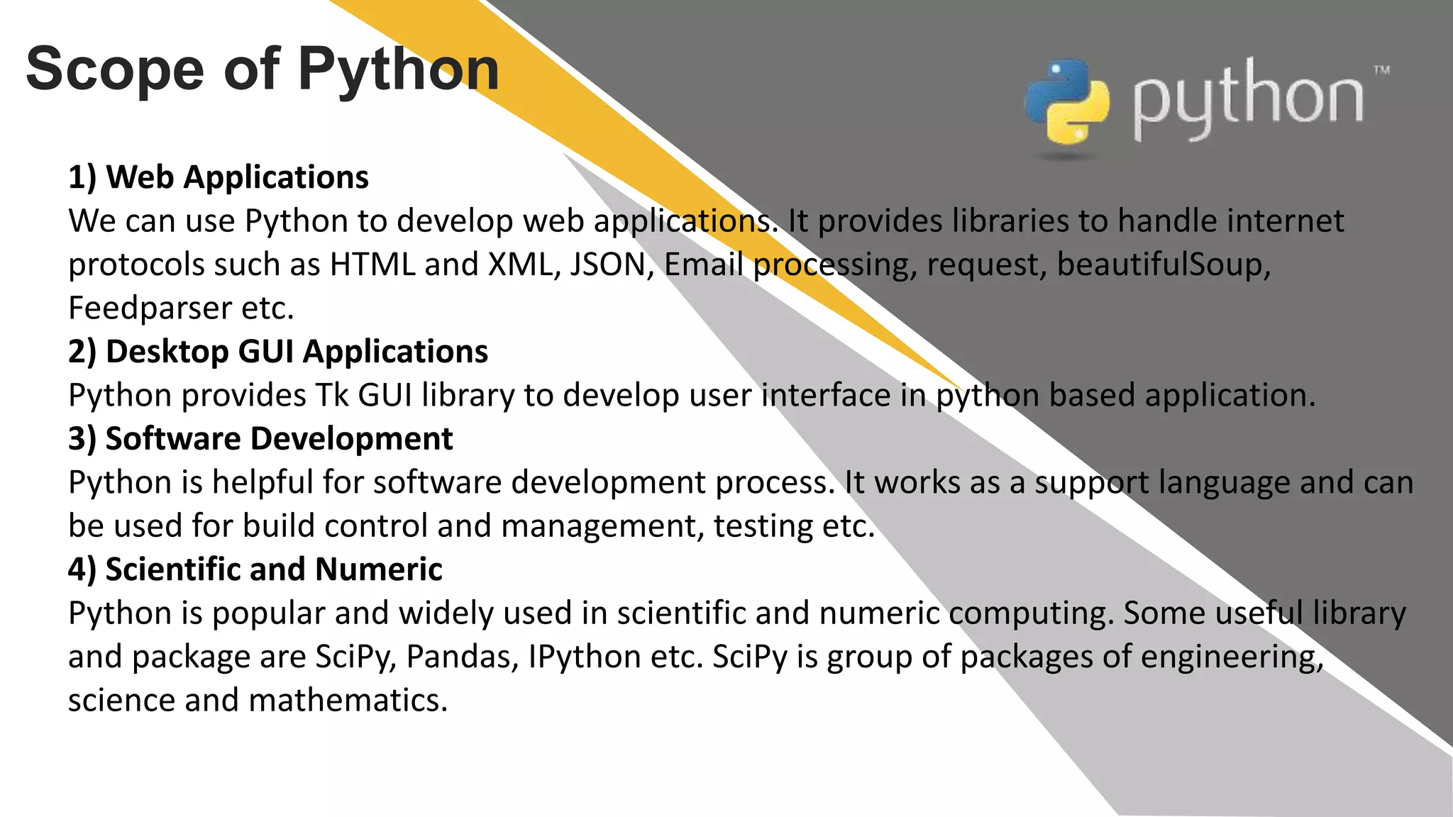 Introduction to python | PPTX