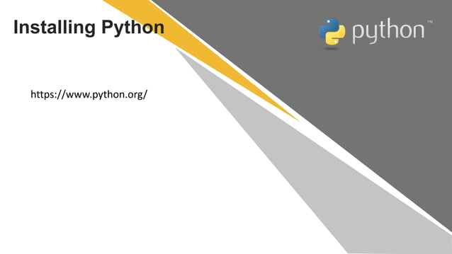 Introduction to python | PPTX