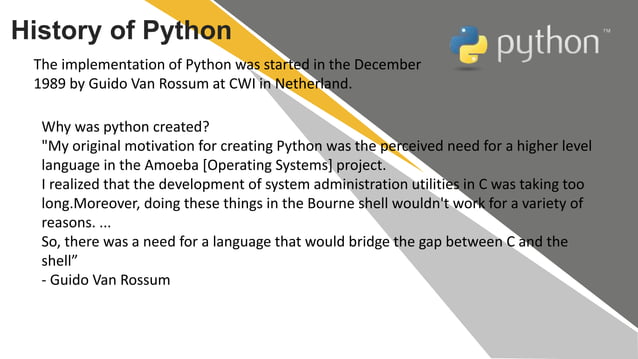 Introduction to python | PPTX