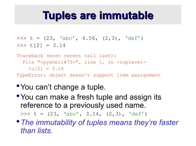 Python doc and Learn Python in three hours | PPT