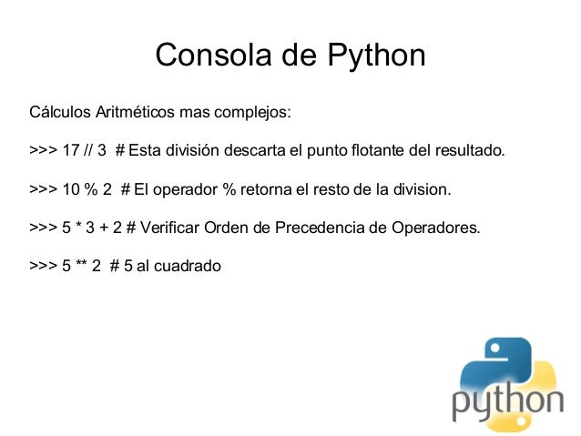 Python, Ejecucion desde la consola de comandos