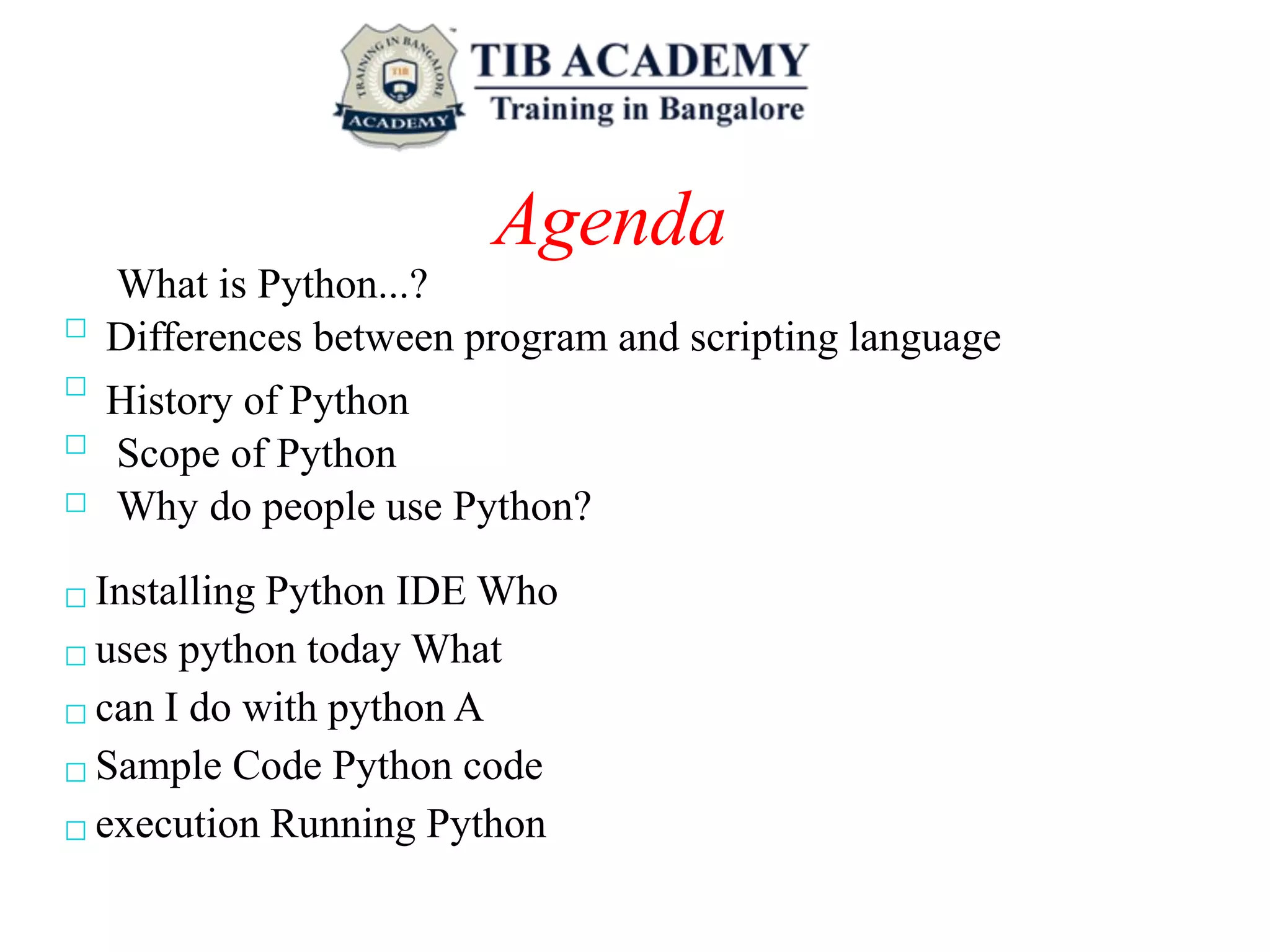 Python Tutorial For Beginners Tib Academy Ppt