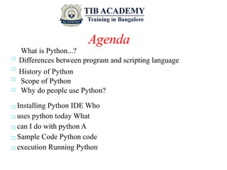 Python tutorial for beginners - Tib academy | PPTX | Programming ...