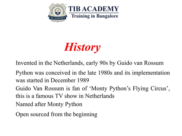 Python Tutorial For Beginners Tib Academy Pptx Programming