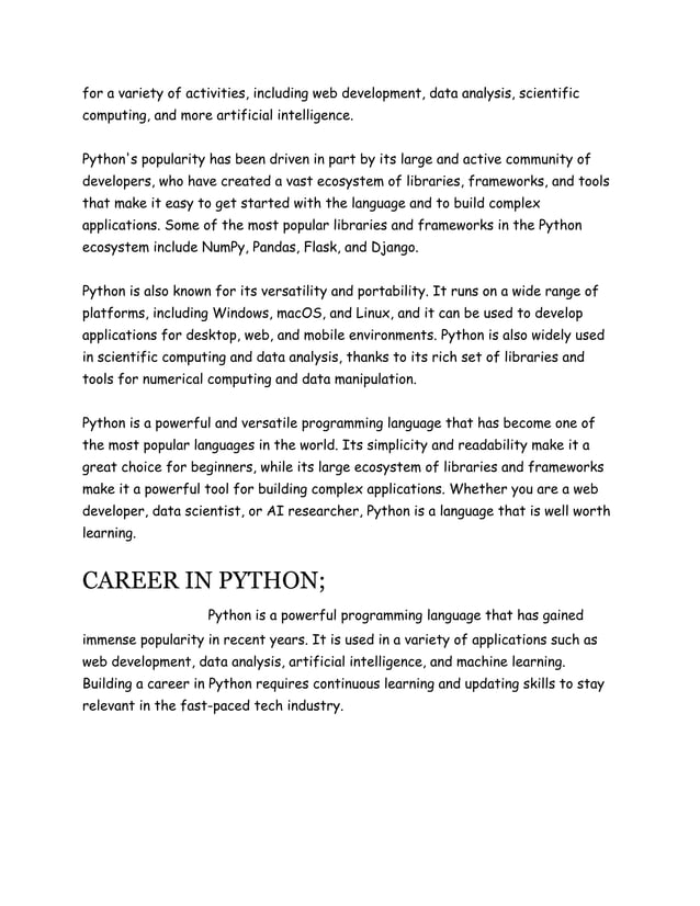 PYTHON COURSE IN PUNE | PDF