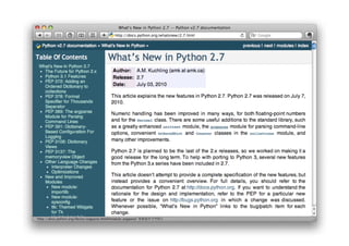 Python 2.7 | PPT