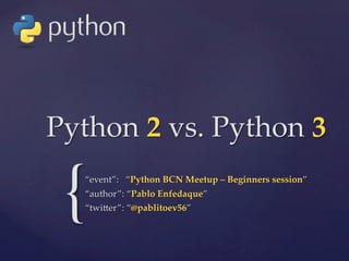 Python 2 vs. Python 3 | PPT