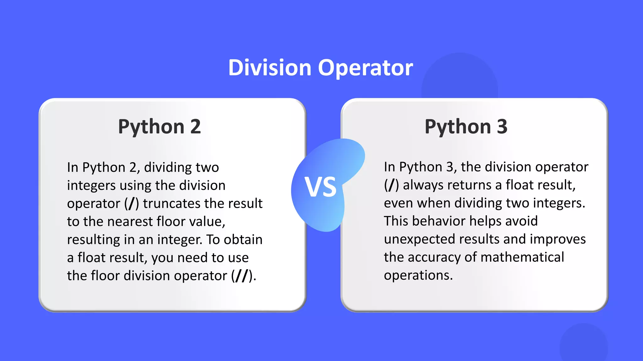 Comparison Between Python 2 And Python 3 Ppt