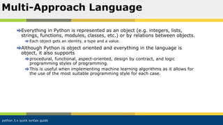 Python 3.x quick syntax guide | PPT