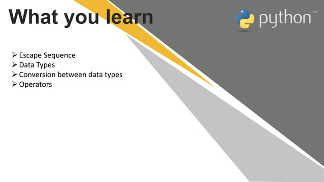Python Session - 3 | PPT