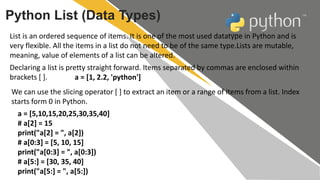 Python Session - 3 | PPT