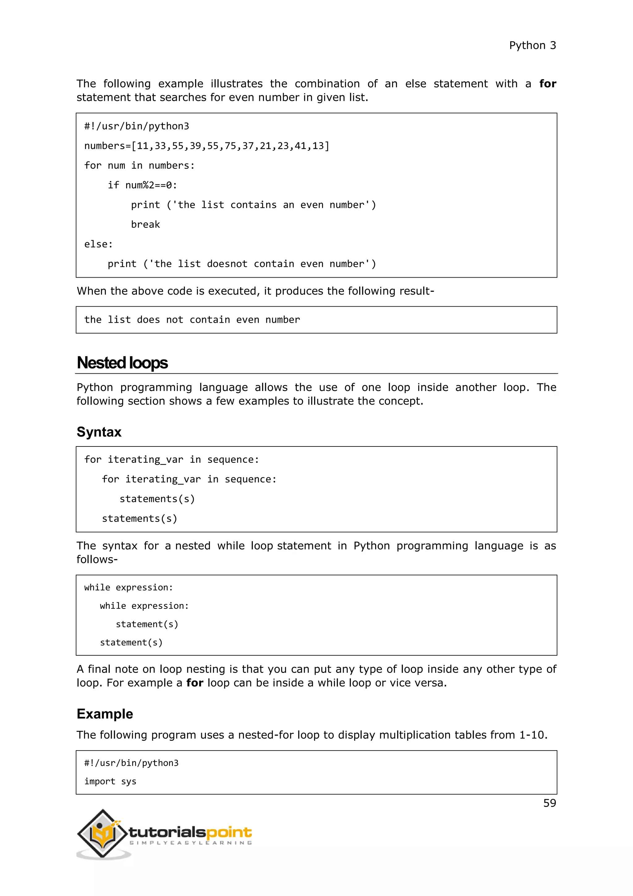 Python 3 - Tutorialspoint Full Cource Book.pdf