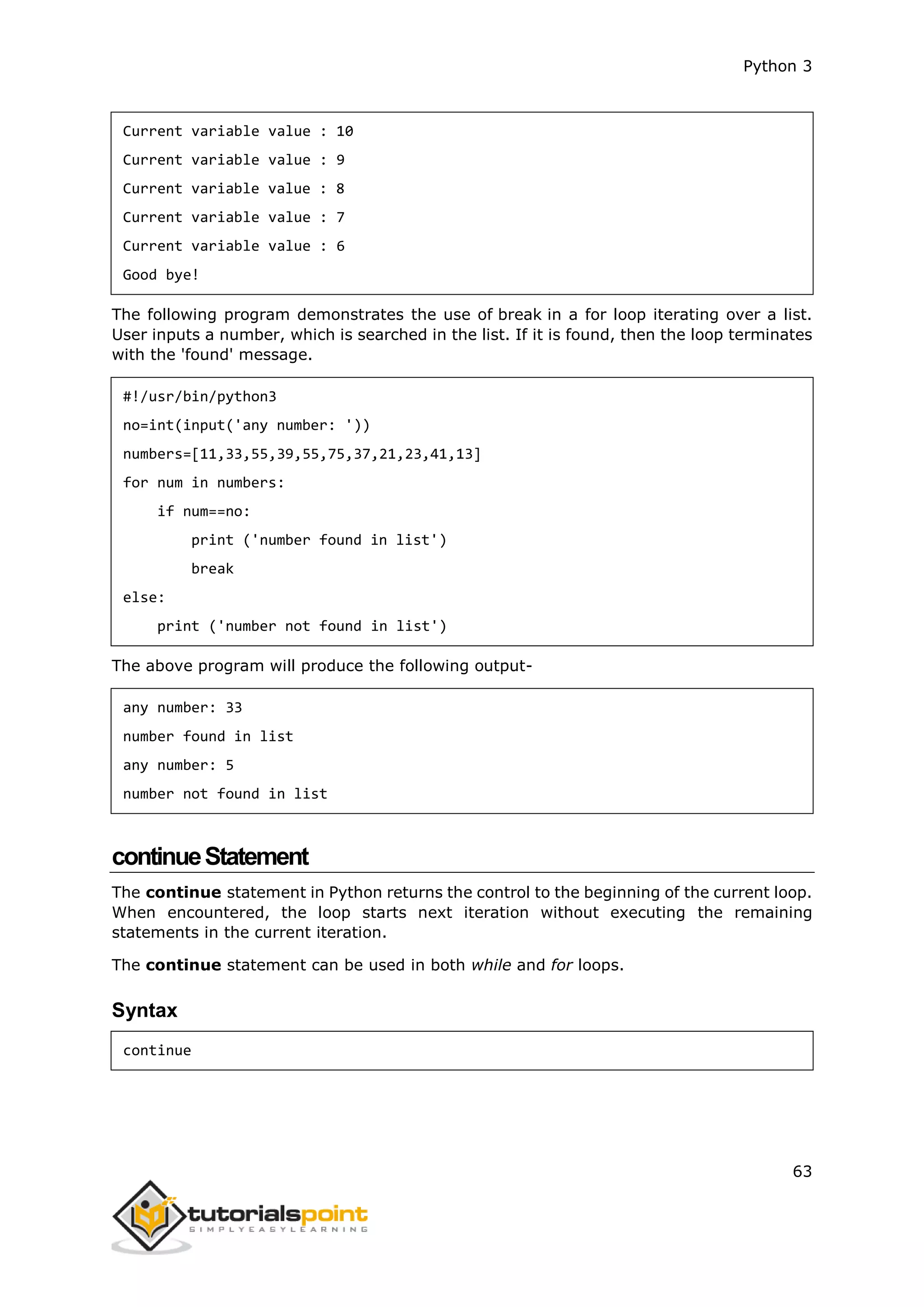 Python 3 - Tutorialspoint Full Cource Book.pdf