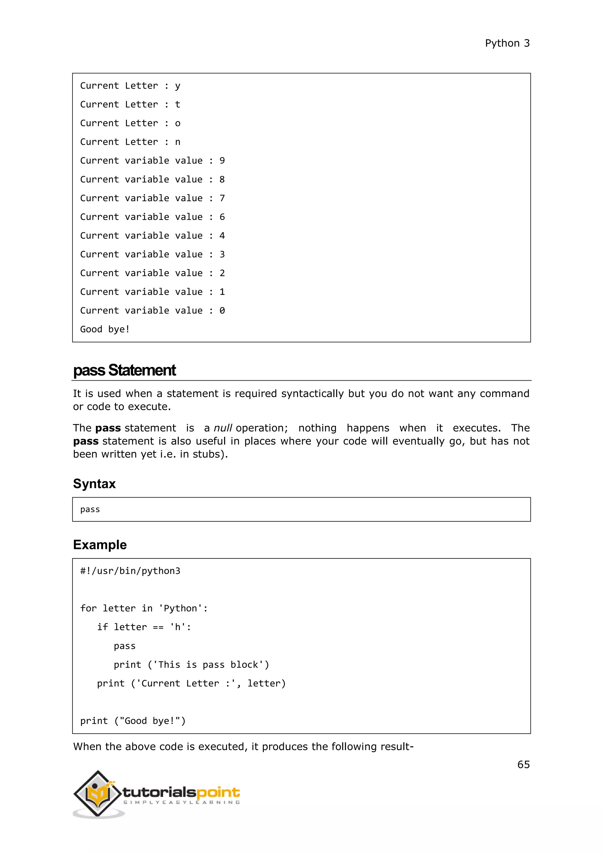Python 3 - Tutorialspoint Full Cource Book.pdf