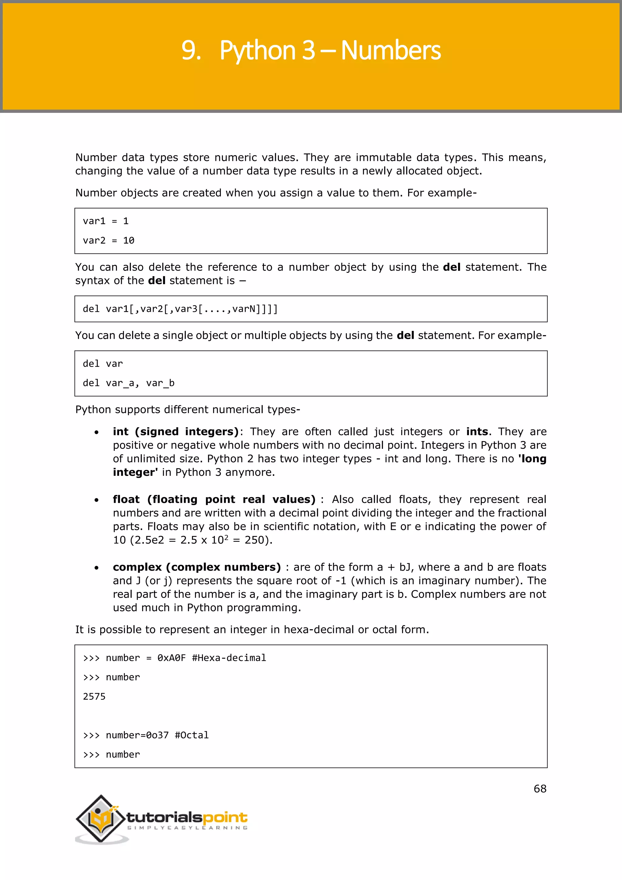 Python 3 - Tutorialspoint Full Cource Book.pdf