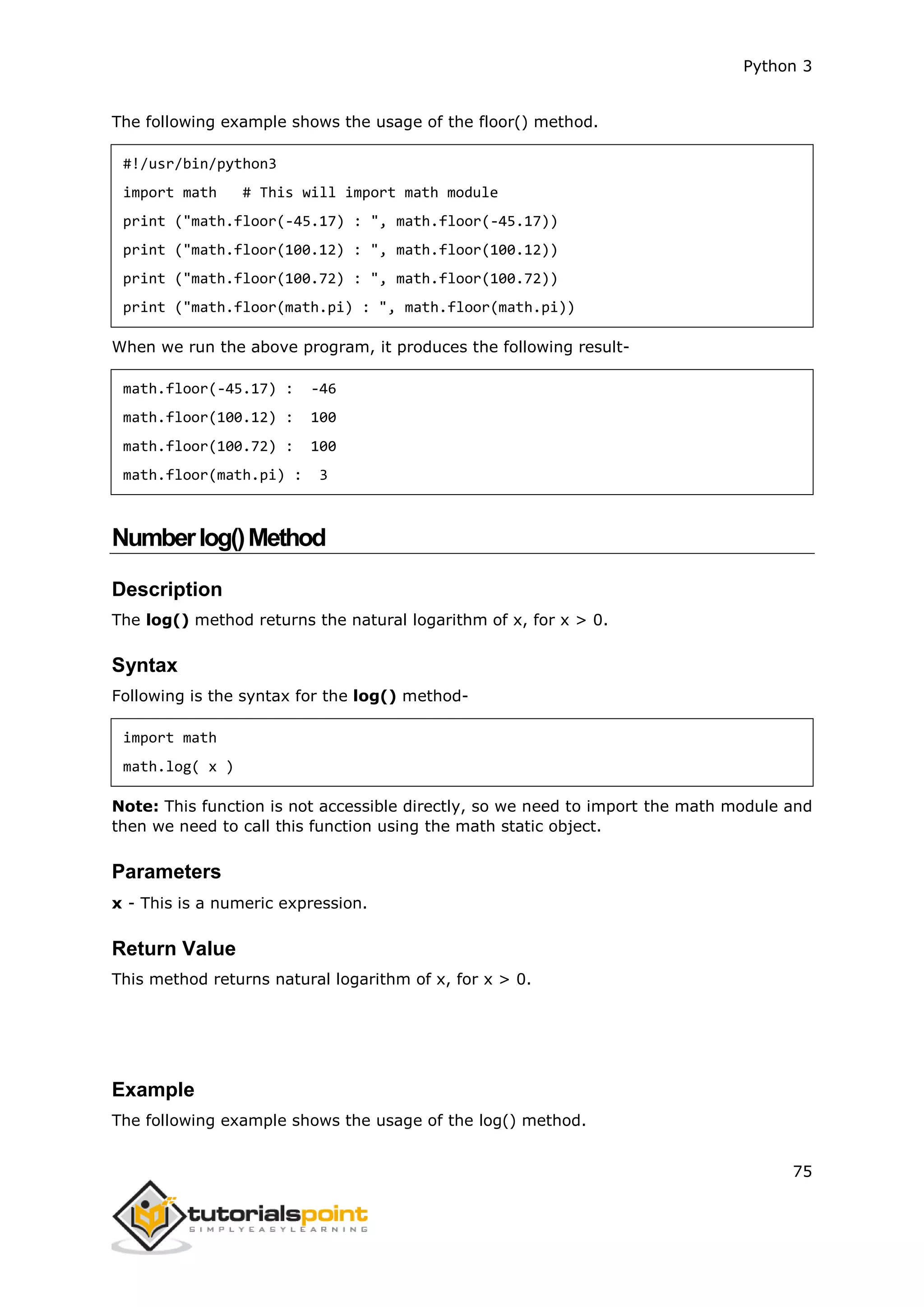 Python 3 - Tutorialspoint Full Cource Book.pdf