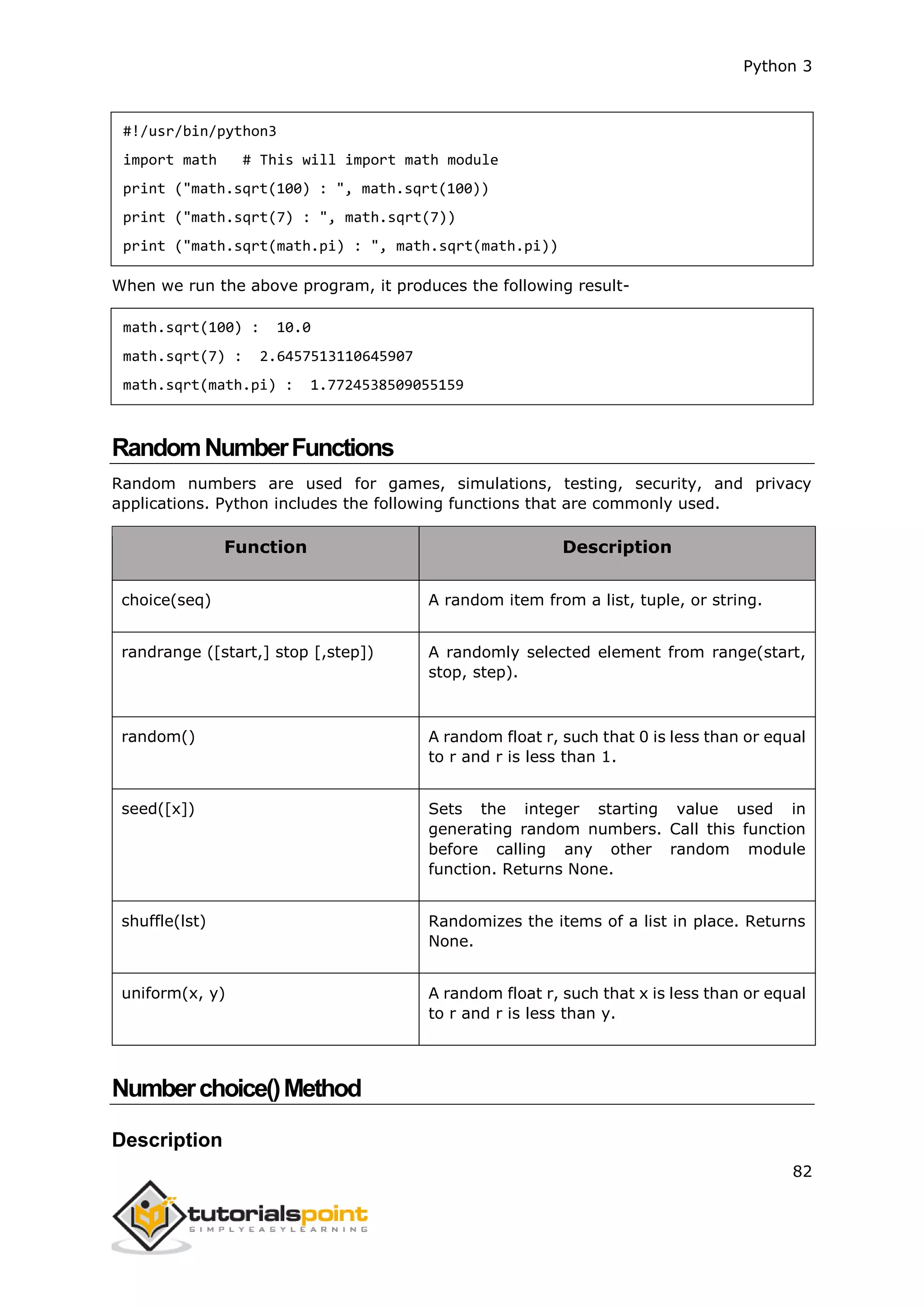 Python 3 - Tutorialspoint Full Cource Book.pdf