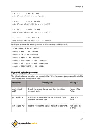 Python 3 - Tutorialspoint Full Cource Book.pdf