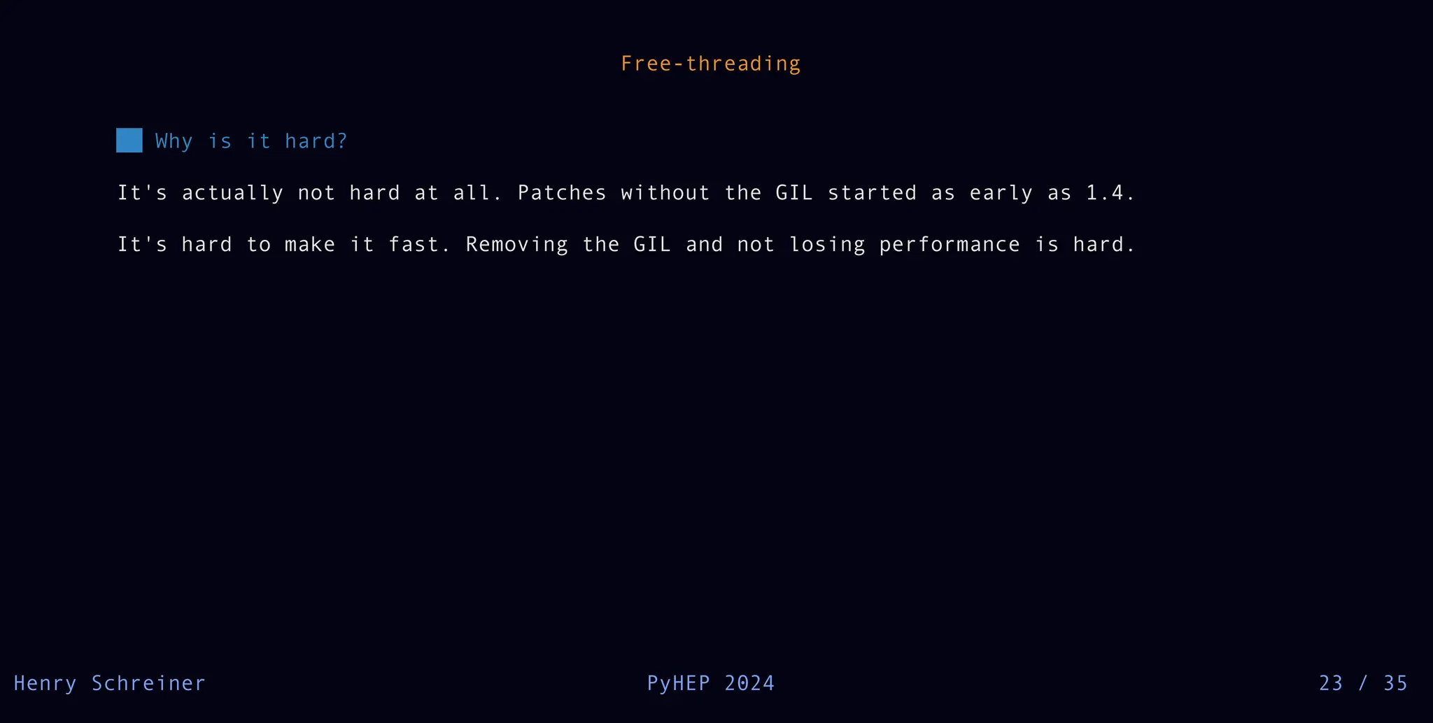 The two flavors of Python 3.13 - PyHEP 2024 | PDF