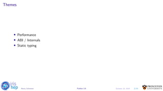 PyHEP 2019: Python 3.8 | PPT