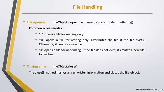 Python 3 Programming Language | PPTX
