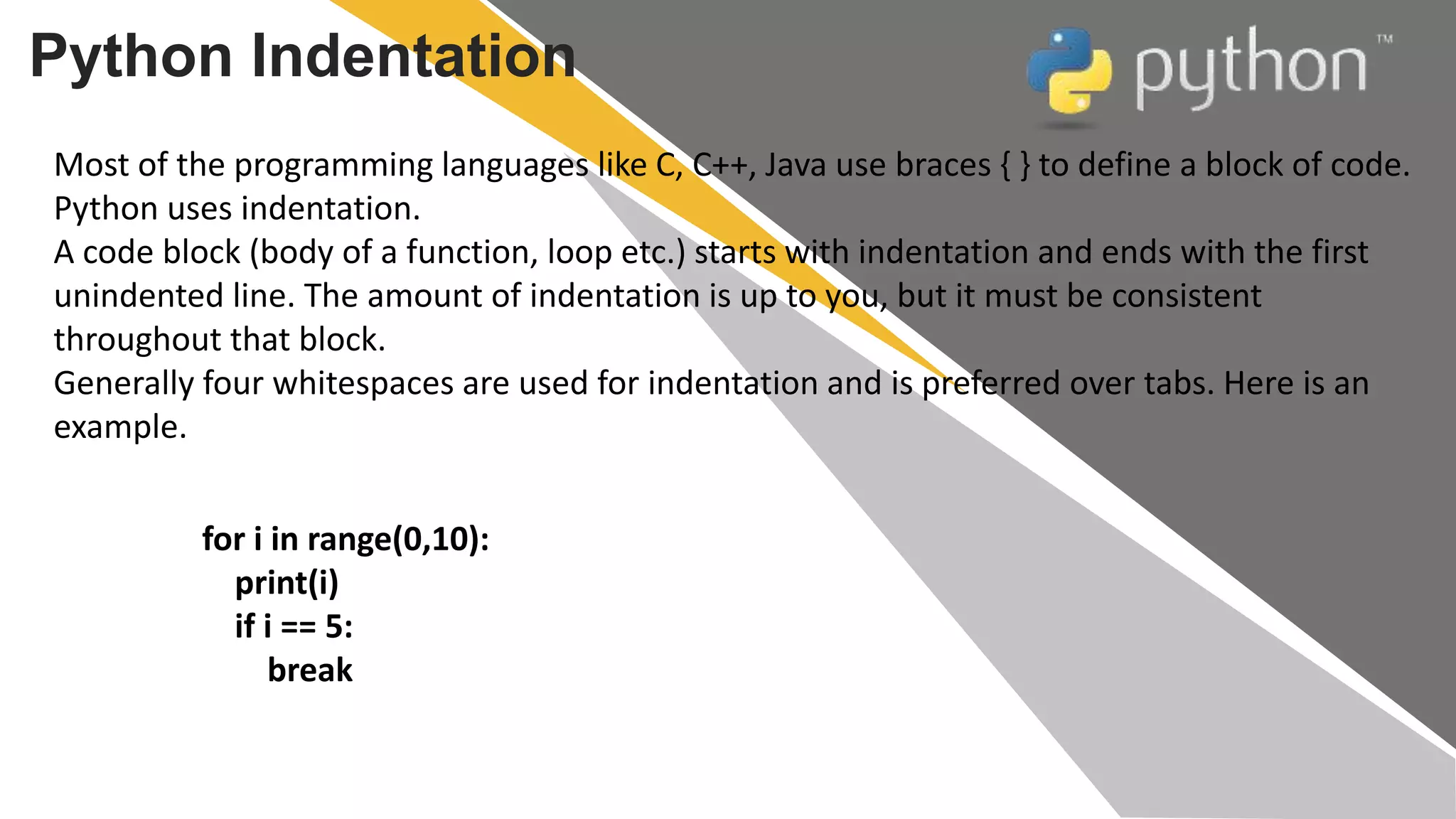 Python Session - 4 | PPTX