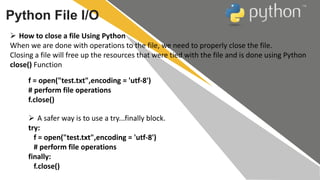 Python Session - 5 | PPT