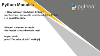 Python Session - 5 | PPT
