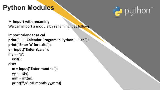 Python Session - 5 | PPT