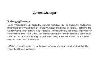 Python advance | PPTX