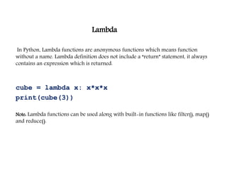 Python advance | PPTX