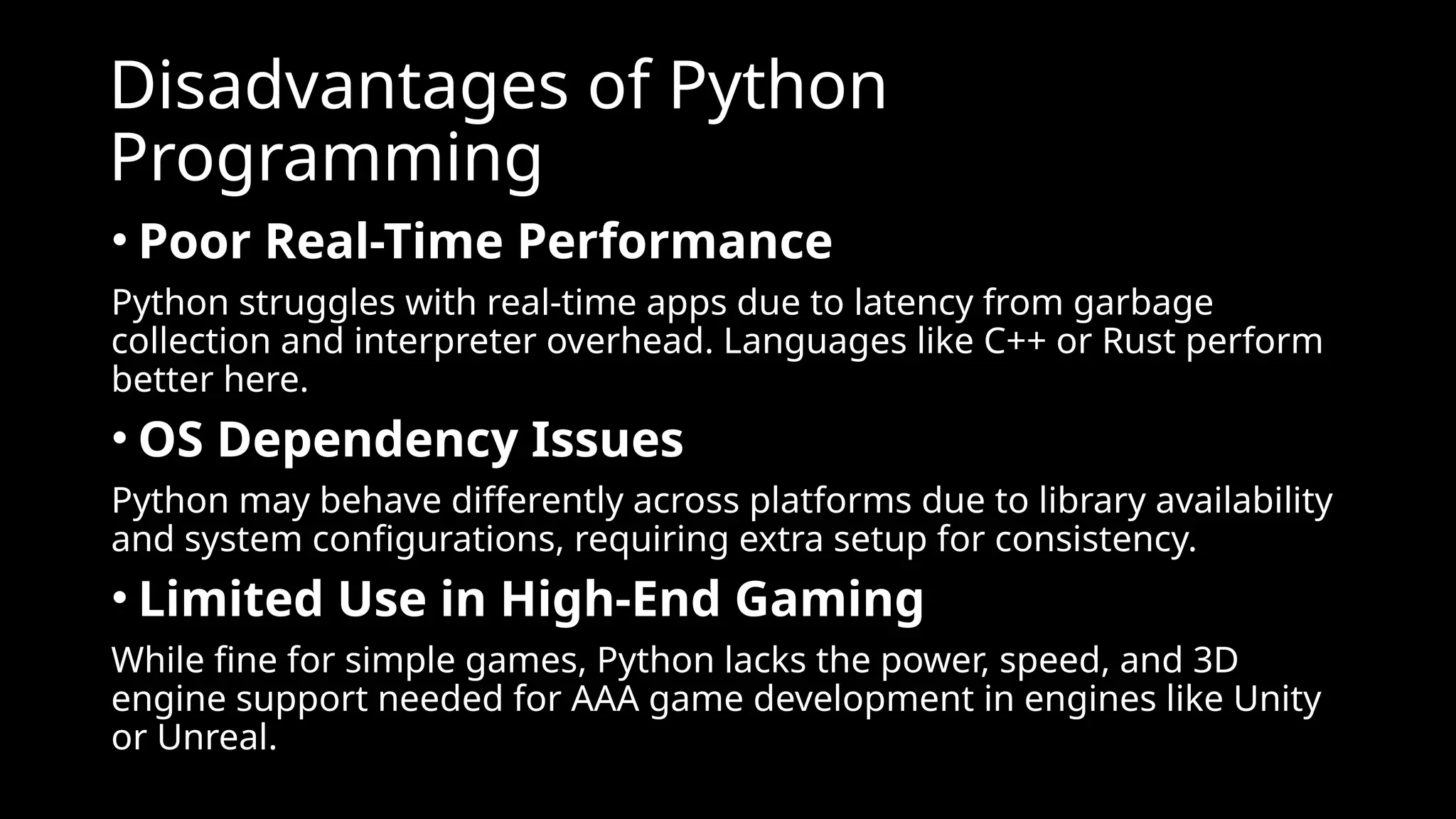 Python Advantages and Disadvantages.pptx