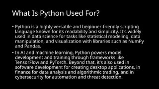 Python Advantages and Disadvantages.pptx