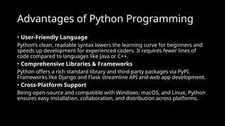 Python Advantages and Disadvantages.pptx