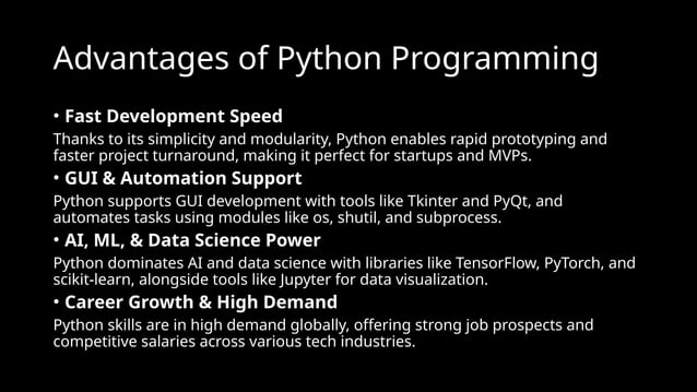 Python Advantages and Disadvantages.pptx