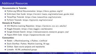 Easy Python and AI Presentation (developed with AI) | PDF