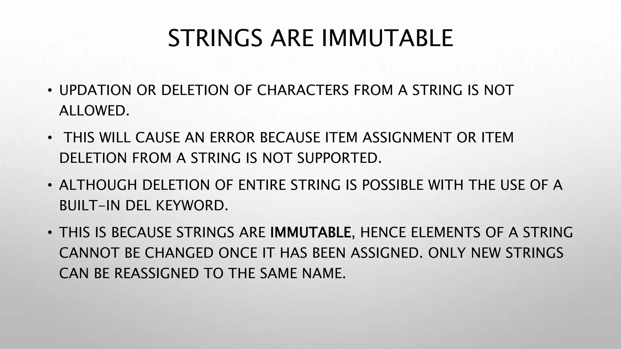 Strings In Python Pptx Programming Languages Computing 2494