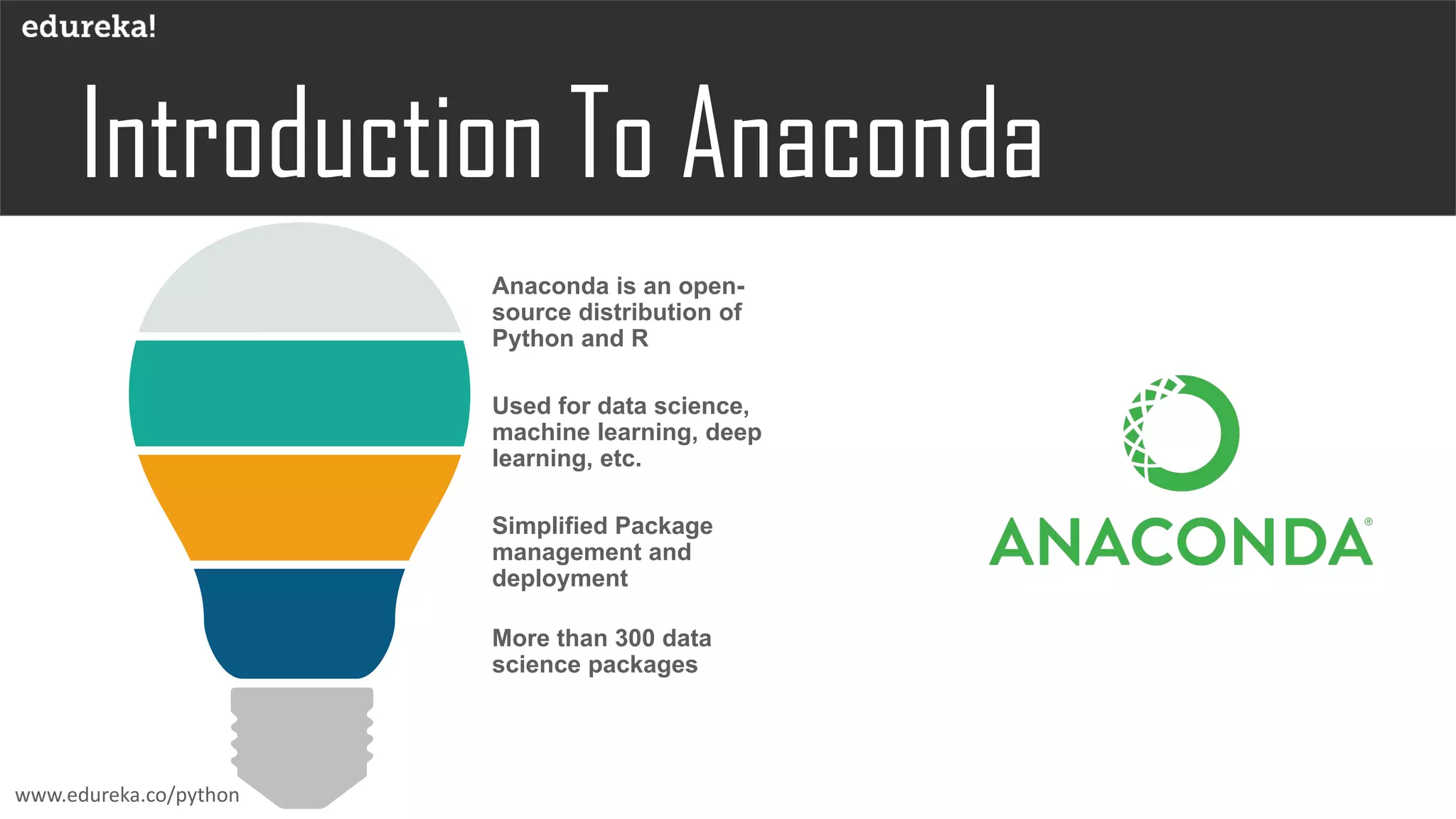 Python Anaconda Tutorial Edureka Pdf Programming Languages