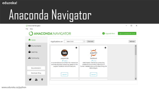 Python Anaconda Tutorial Edureka Pdf Programming Languages